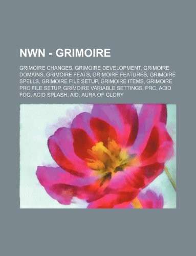 Amazon.co.jp: Nwn - Grimoire: Grimoire Changes, Grimoire Development ...
