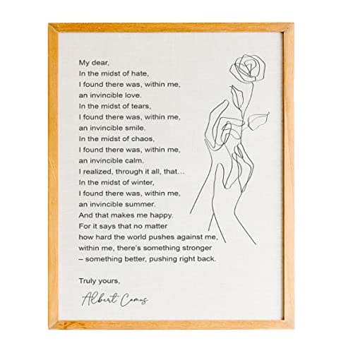 Amazon.com: Albert Camus, The Stranger Printed Poster, In The Midst Of ...