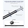 Amazon.com: Supforce Closet Rods for Hanging Clothes, 17 to 84 Inches ...