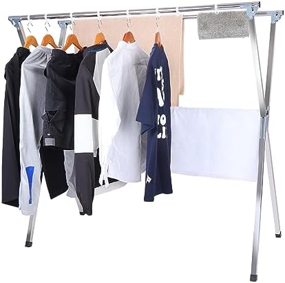 Amazon.com: YACASA Clothes Drying Rack, 79 inch Heavy Duty Stainless ...