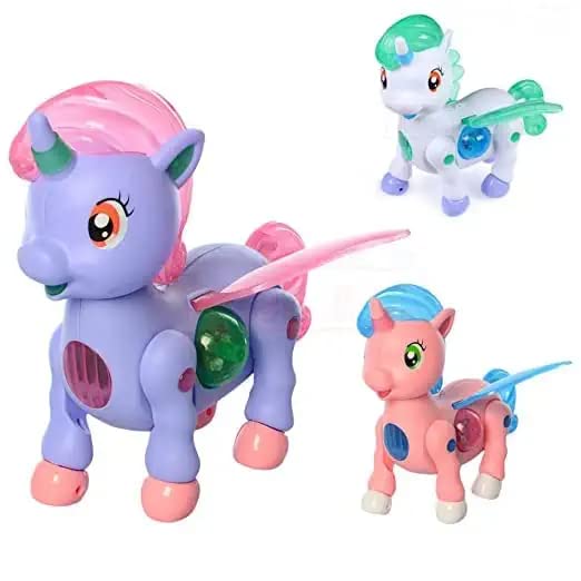 Buy Electric Pet Walking Unicorn with Light and Sound Animal Glowing ...