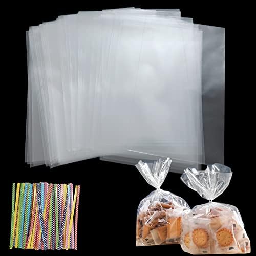 150 stuks transparante cellofaanzakjes, 25 x 15 cm, cellofaanzakjes met ...