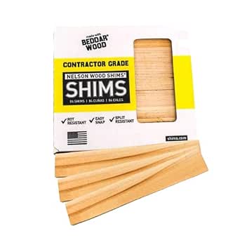 Nelson Wood Shims - Leveling Wedge Professional Contractor DIY Bulk Kit ...