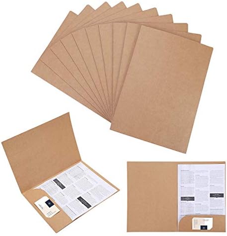 20 x A4 Foolscap Square Cut Folders Buff Brown Document Wallets ...