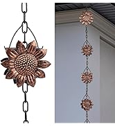 Amazon.com : HANAYARD Rain Chains 8.5 Ft, Downspout Gutter Diverter ...