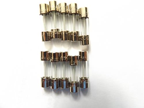 electrosmart Pack of 10 2A T2A T2AL 20mm x 5mm Glass Fuse 250v Slow ...
