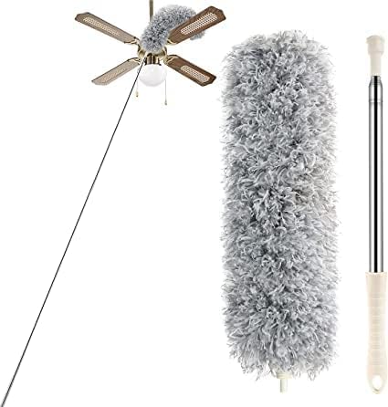 Kazenzo Microfiber Wall Cleaning Mop with Long Handle Ceiling Fan with ...