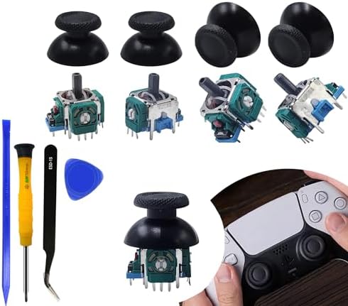 Amazon.com: Replacement Thumbsticks Compatible with Playstation 5 ...