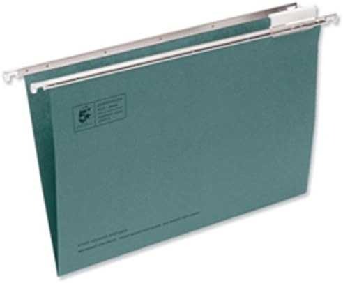 Summit Foolscap Filing Cabinet Suspension Files, Green, 25 Pack, Green ...