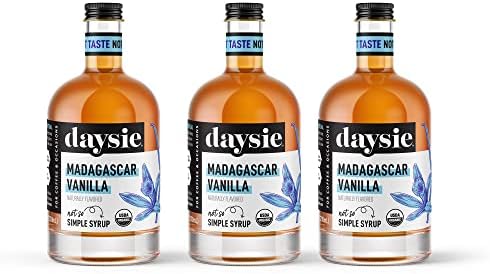 Amazon.com: Daysie Certified Organic Madagascar Vanilla Syrup, 6.76 ...