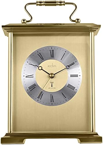 Acctim Radio Controlled Quartz Battery Gold Finish Mantle Mantel ...