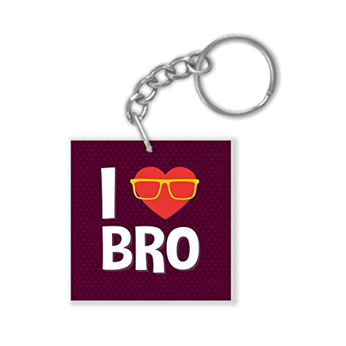 TheYaYaCafe Birthday Bhaidooj I Love Bro Keychain Keyring : Amazon.in ...