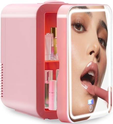 Amazon.com: PIQUEBAR Skincare Fridge 6L, Mini Makeup Cosmetic Fridge ...