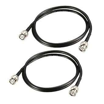 uxcell RG58 Coaxial Cable with BNC Male to BNC Male Connectors 50 Ohm 4 ft 2pcs : Amazon.in ...