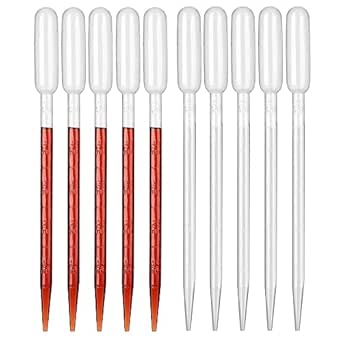 Hyber&Cara Plastic Dropper Pipettes Graduated up to 5ml, Disposable ...