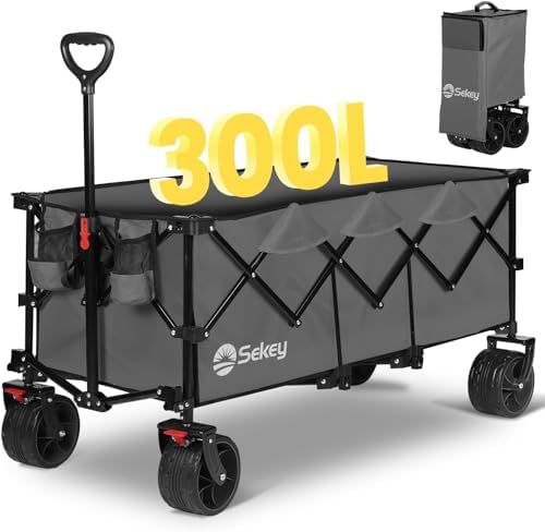 Shopping Trolley Sekey 300L Ultra-Large Folding - All-Terrain Extra ...
