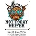 Amazon.com: 1pc "Not Today" Cow Iron-On Heat Transfer for DIY Clothing ...