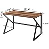 Amazon.com: HSH Home Office Computer Desk, Industrial Modern Simple ...