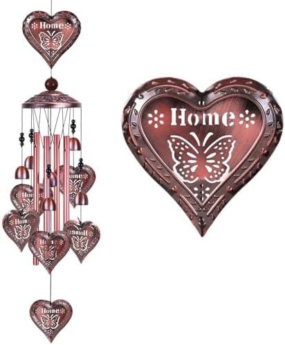 Amazon.com : Heart Shape Wind Chimes for Garden, Gifts for Mom, Home ...