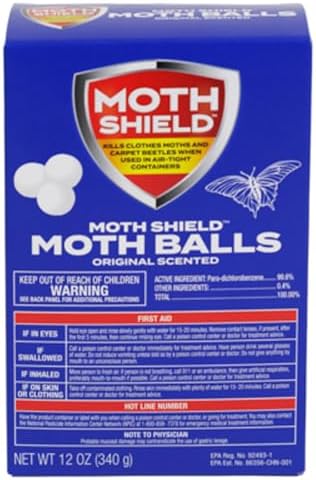 Amazon.com : Moth Shield Moth Ball Traps for Clothes, Furniture, Carpet ...