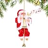 Santa Claus Climbing Rope Christmas Electric Rope Climbing Santa with ...