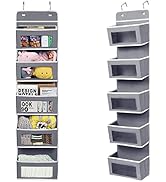 Amazon | ウォールポケット 【2024新型】Rinimie ドア掛け収納式ポケット 5段の大容量 透明窓付き 変形防止設計 壁掛け収納ポケット 吊り下げ収納ポケット 頑丈な不織布で作ら ...