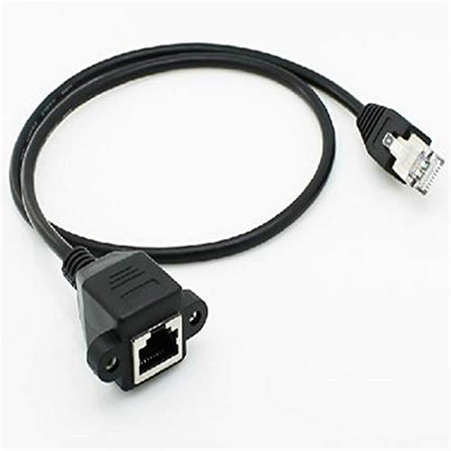 KNEUTRIX 1.5 Meters Network LAN Cable : Male to Female Screw Panel ...