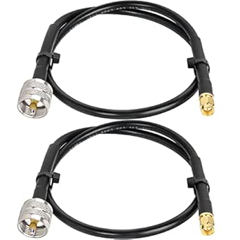 Amazon.com: MOOKEERF SMA Male to PL259 UHF Male Coaxial Cable 50 Ohm Coax Cable KMR240 Ultra Low ...