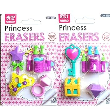 Munmoll Princess Erasers for Kids Different Shapes for Girls and Boy ...