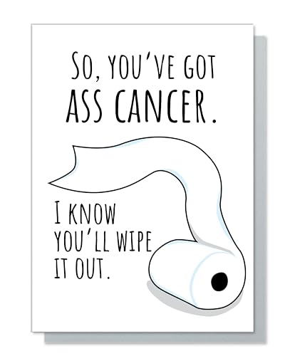 Amazon.com: PRESS and POUR Funny Colon Cancer Card, Anal Cancer Card ...