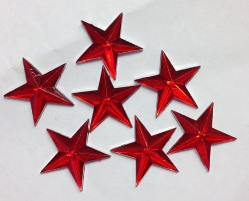 Amazon.com: Allstarco Star Rhinestones Embelishments 31mm Flat Back ...