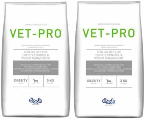 Vet-Pro Obesity Pellet Adult Dog Food, Chicken Flavour, 3kg*2 =6Kg ...