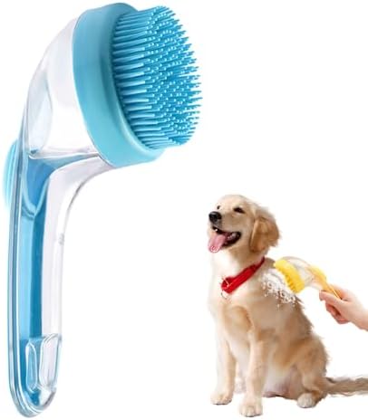 Amazon.com: 2025 New Pet Bath Brush, Dog Scrubber for Bath Dog Grooming ...