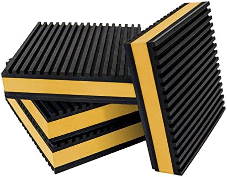 BJADE'S Anti-Vibration Isolation Rubber Pads,2 x 2 x 7/8 inch Heavy ...