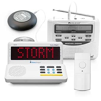 Amazon.com: Sonic Alert White HomeAware Weather Bundle - Main Unit ...