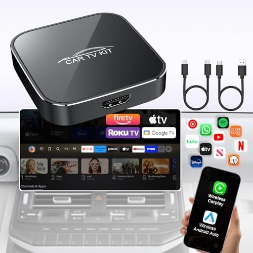 Car TV Mate Pro with Wireless CarPlay and Android Auto Adapter,Upgrade ...