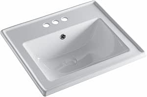 Oaker 6574-43 Rectangular 20" Drop in Bathroom Sink With Overflow ...