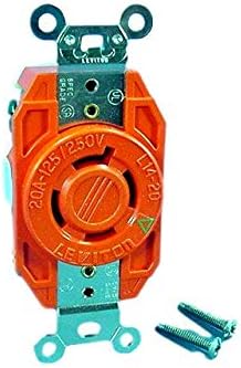 L14-20 ISO GND Locking Receptacle V0 Outlet 20A 125/250V 2410-IG-065 ...