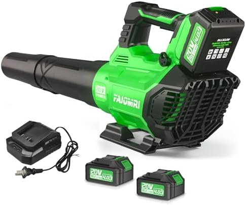 Amazon.com: Leaf Blower Cordless with 2 Battery and Charger, 130MPH ...