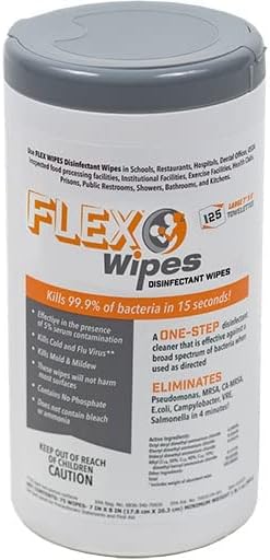 Amazon.com: Flex Wipes Disinfectant Wipes 125 Ct Case of 6 : Health ...