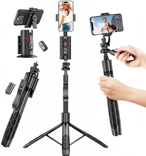 Amazon.com: Voinap Extendable Auto Face Tracking Tripod with Light, 360 ...