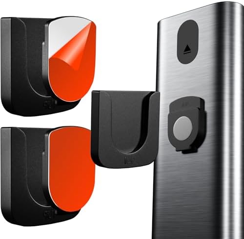 Amazon.com: Magnetic Remote Control Holder - 2 Pcs Black Set for TV ...