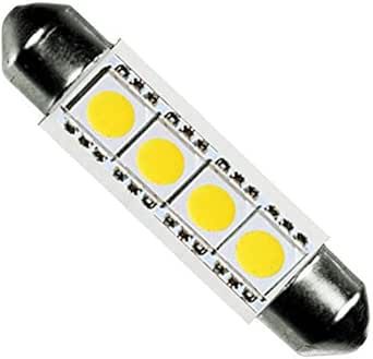 LED Festoon Bulb - 12 Volt - 0.5 Watt - T3 Replacement - 5000K Stark ...