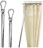 Amazon.com: OooWow 36 inch (4 Pack) Light Bronze Iron Curtain Pull Wand ...