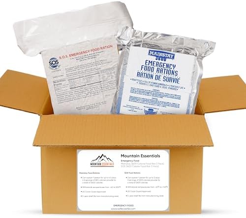 Amazon.com: MOUNTAIN ESSENTIALS Emergency Food Rations Mainstay 3600 ...