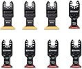 EZARC Japanese Tooth Oscillating Saw Blade and Titanium Oscillating Saw Blades Kits: Amazon.com ...