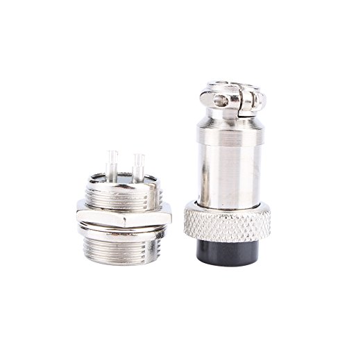 Yosoo M16 16 mm 2 Pin Screw Connector for Electric Aviation Socket ...
