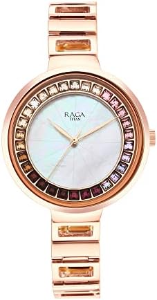 Titan Raga Analog Mother of Pearl Dial Women's Watch NM95030WM01/NN95030WM01/NP95030WM01 ...