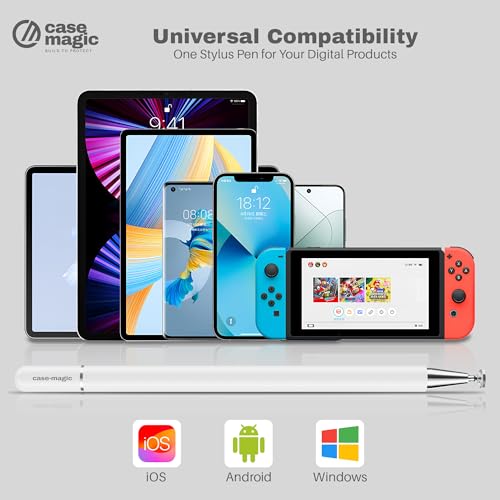 Case-Magic 2 in 1 Universal Stylus Pen with Fine Point Disc Tip+ Micro ...