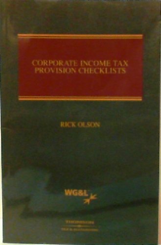 Amazon.com: Corporate Income Tax Provisions Checklists: 9780791366523 ...